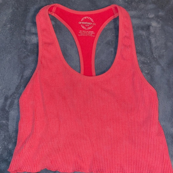Tops | Hot Pink Racer Back Crop Top | Poshmark